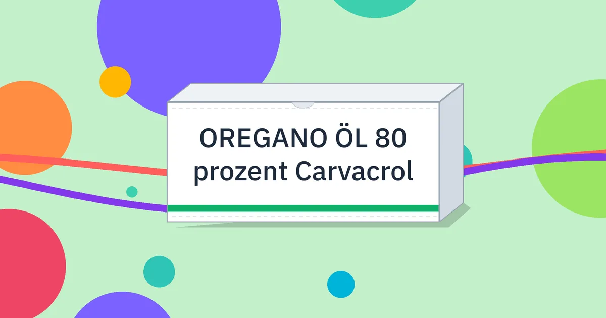 Symbolbild: Packung mit der Aufschrift OREGANO ÖL 80 prozent Carvacrol (PZN 16242277) – Verfügbarkeit und Bezug in Apotheken in Frankfurt am Main