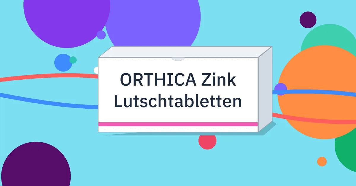 Symbolbild: Packung mit der Aufschrift ORTHICA Zink Lutschtabletten (PZN 05001814) – Verfügbarkeit und Bezug in Apotheken in Frankfurt am Main