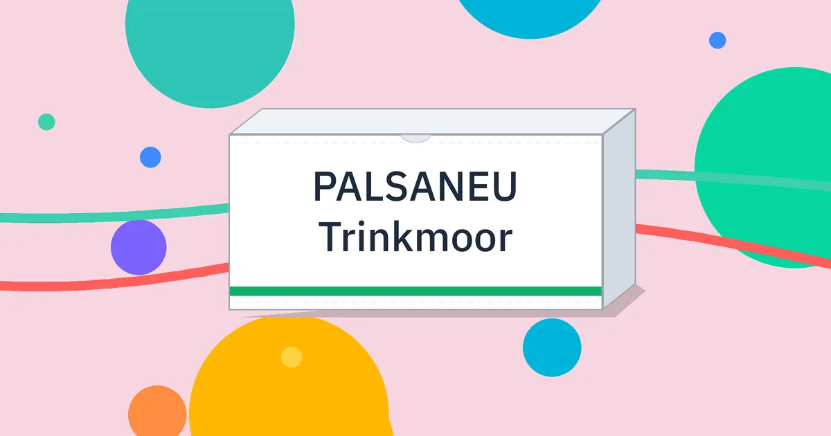 Symbolbild: Packung mit der Aufschrift PALSANEU Trinkmoor (PZN 01344440) – Verfügbarkeit und Bezug in Apotheken in Frankfurt am Main