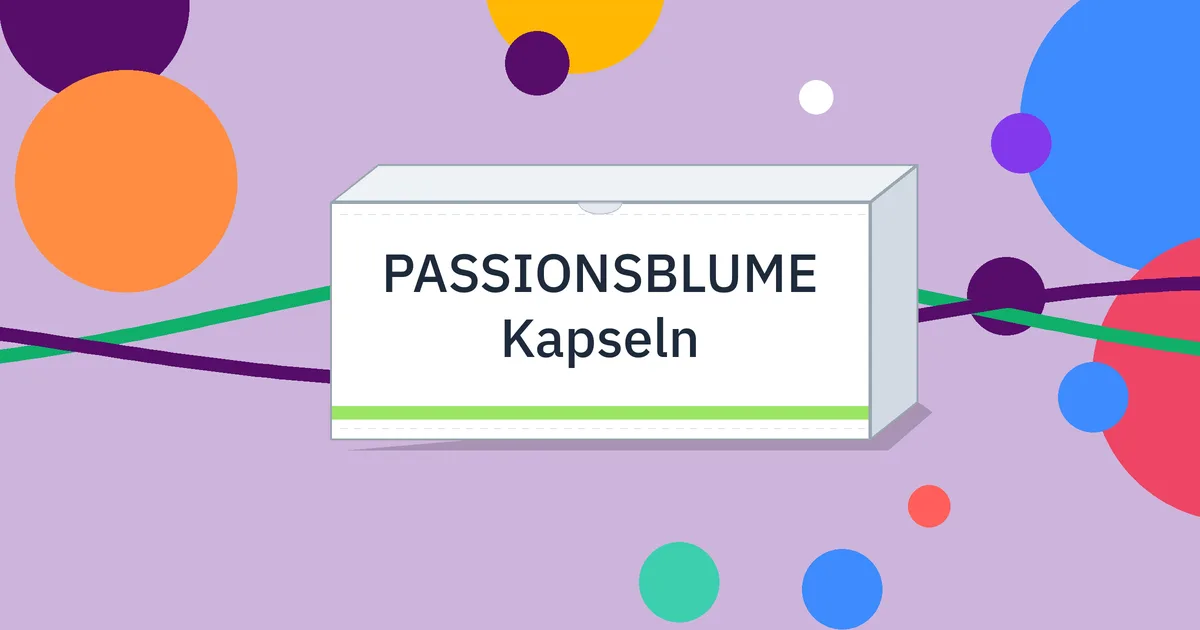 Symbolbild: Packung mit der Aufschrift PASSIONSBLUME Kapseln (PZN 02228291) – Verfügbarkeit und Bezug in Apotheken in Frankfurt am Main