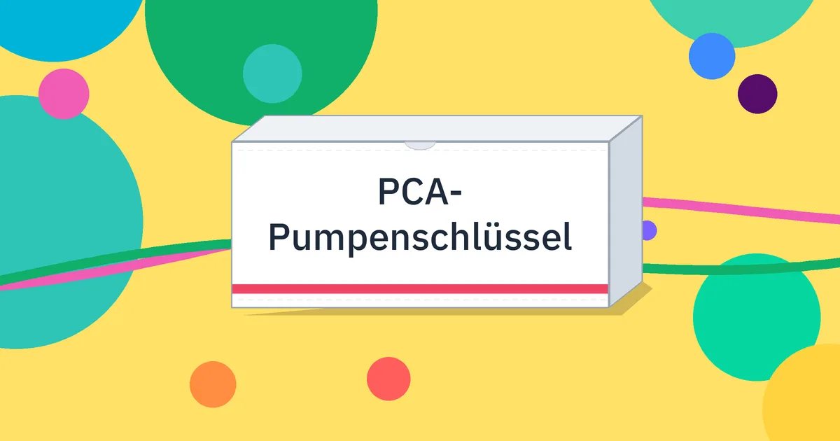 Symbolbild: Packung mit der Aufschrift PCA-Pumpenschlüssel (PZN 19176078) – Verfügbarkeit und Bezug in Apotheken in Frankfurt am Main