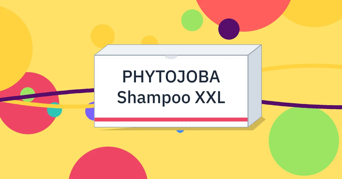 Symbolbild: Packung mit der Aufschrift PHYTOJOBA Shampoo XXL (PZN 15744060) – Verfügbarkeit und Bezug in Apotheken in Frankfurt am Main