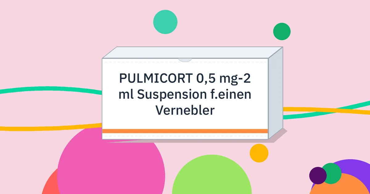 Symbolbild: Packung mit der Aufschrift PULMICORT 0,5 mg-2 ml Suspension f.einen Vernebler (PZN 01837220) – Verfügbarkeit und Bezug in Apotheken in Frankfurt am Main