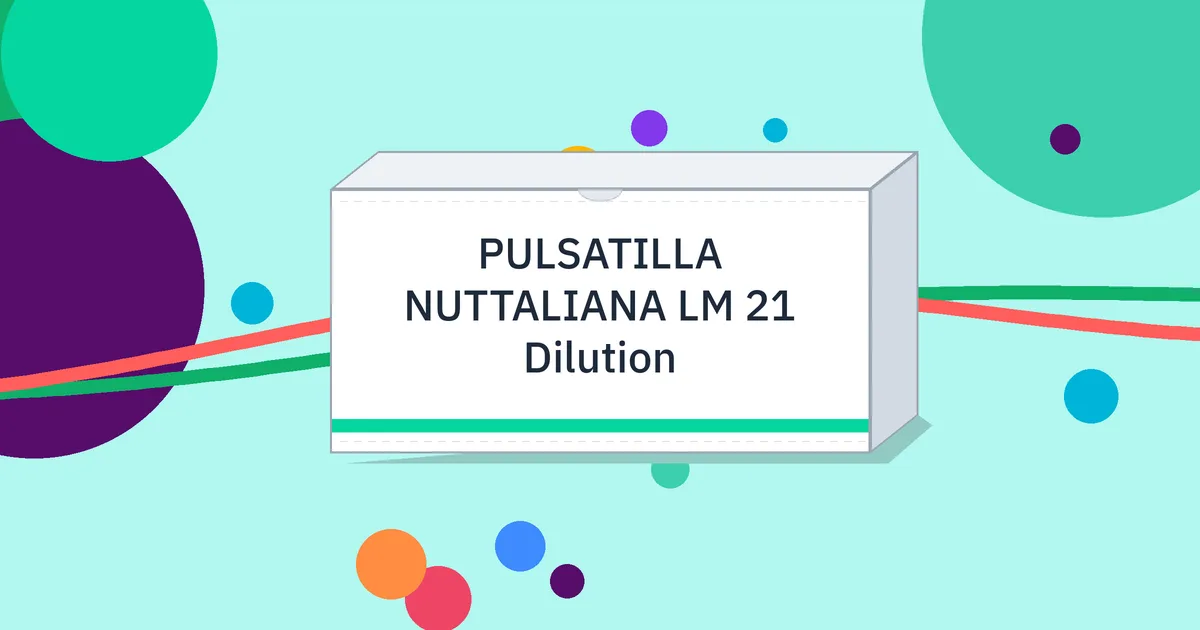 Symbolbild: Packung mit der Aufschrift PULSATILLA NUTTALIANA LM 21 Dilution (PZN 13671411) – Verfügbarkeit und Bezug in Apotheken in Frankfurt am Main