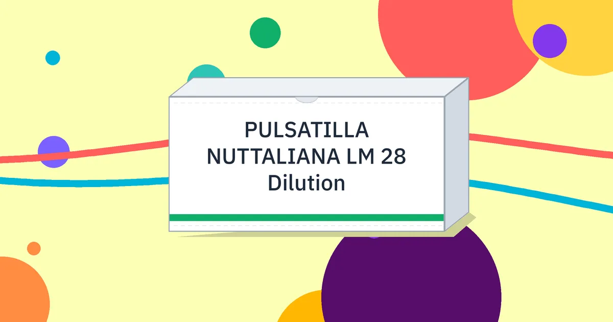Symbolbild: Packung mit der Aufschrift PULSATILLA NUTTALIANA LM 28 Dilution (PZN 13671517) – Verfügbarkeit und Bezug in Apotheken in Frankfurt am Main