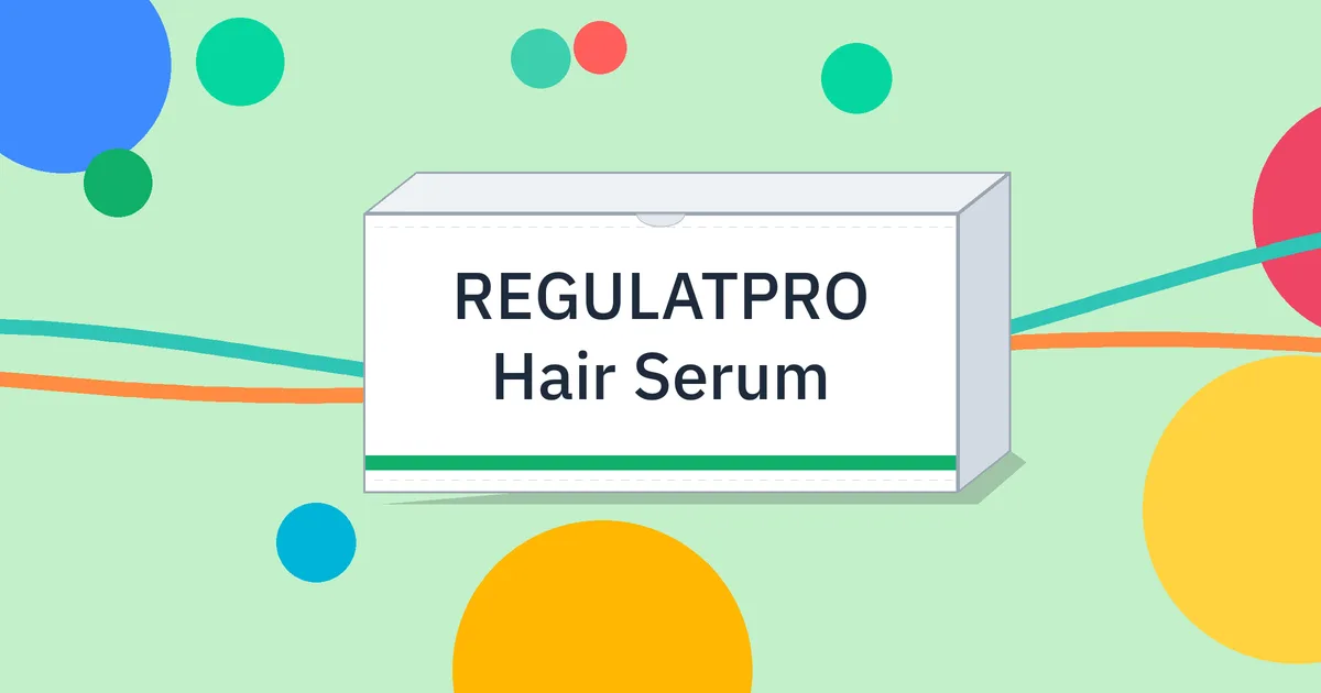 Symbolbild: Packung mit der Aufschrift REGULATPRO Hair Serum (PZN 19482912) – Verfügbarkeit und Bezug in Apotheken in Frankfurt am Main