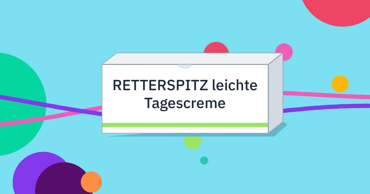 Symbolbild: Packung mit der Aufschrift RETTERSPITZ leichte Tagescreme (PZN 02927474) – Verfügbarkeit und Bezug in Apotheken in Frankfurt am Main