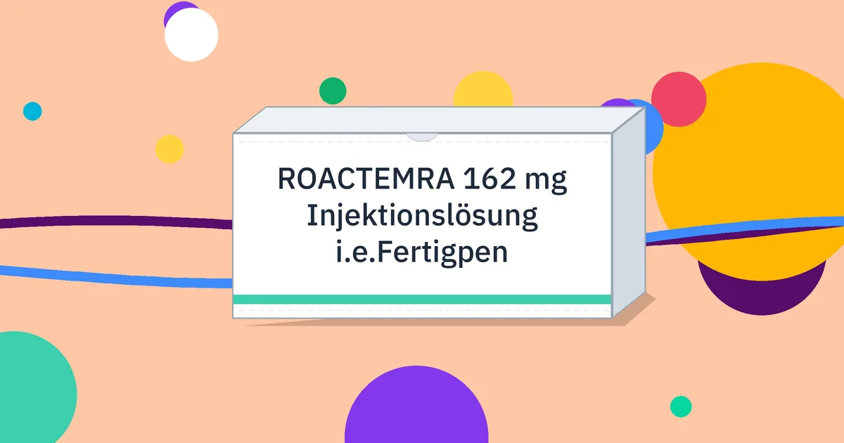 Symbolbild: Packung mit der Aufschrift ROACTEMRA 162 mg Injektionslösung i.e.Fertigpen (PZN 15861334) – Verfügbarkeit und Bezug in Apotheken in Frankfurt am Main