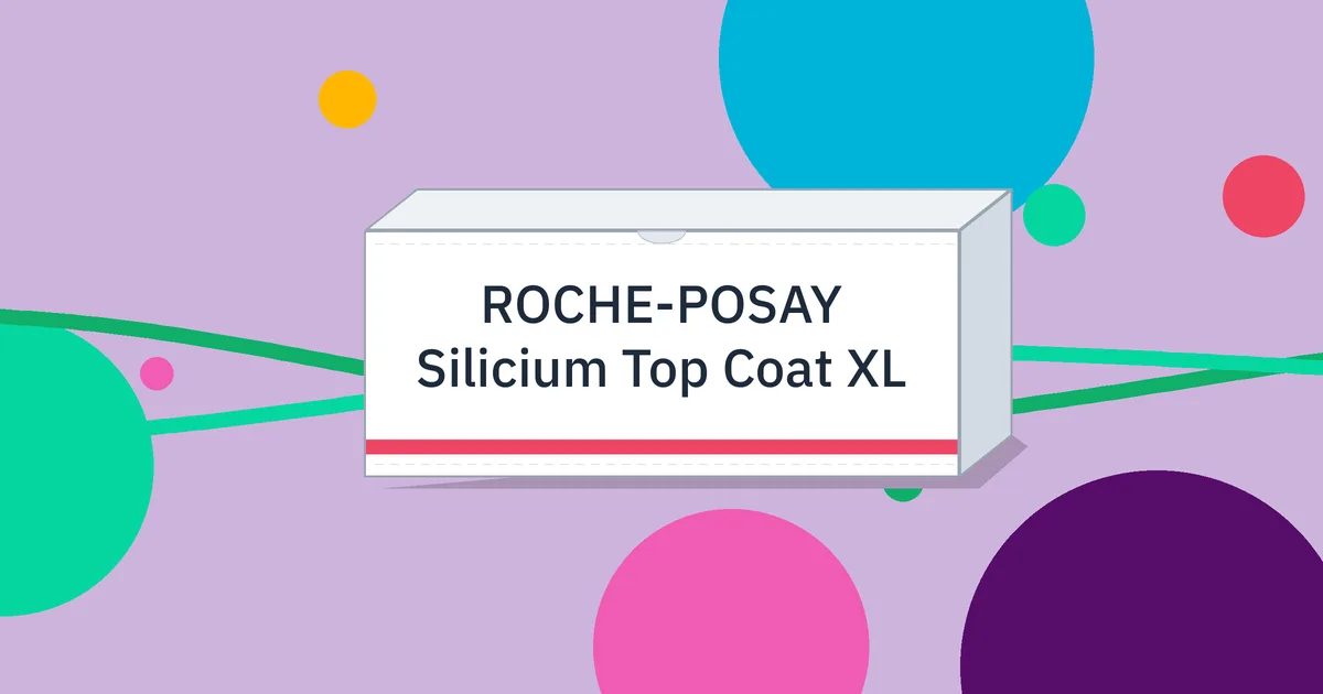 Symbolbild: Packung mit der Aufschrift ROCHE-POSAY Silicium Top Coat XL (PZN 00411223) – Verfügbarkeit und Bezug in Apotheken in Frankfurt am Main