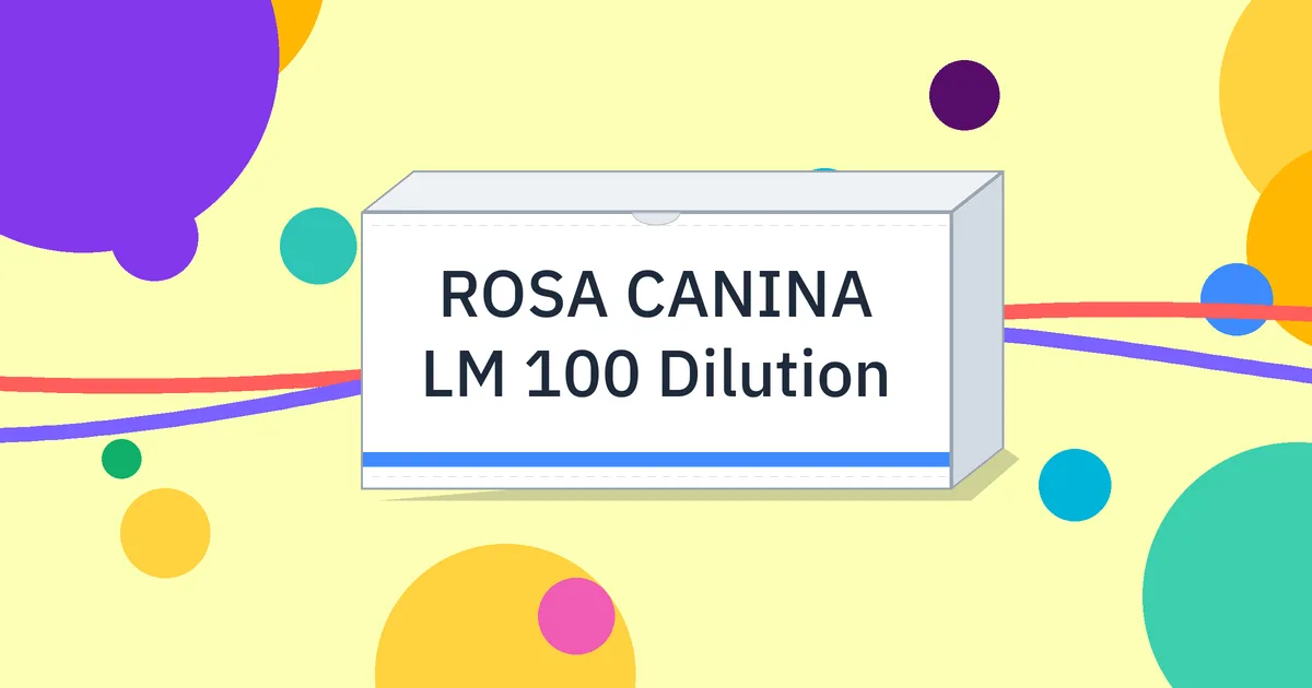 Symbolbild: Packung mit der Aufschrift ROSA CANINA LM 100 Dilution (PZN 13055652) – Verfügbarkeit und Bezug in Apotheken in Frankfurt am Main