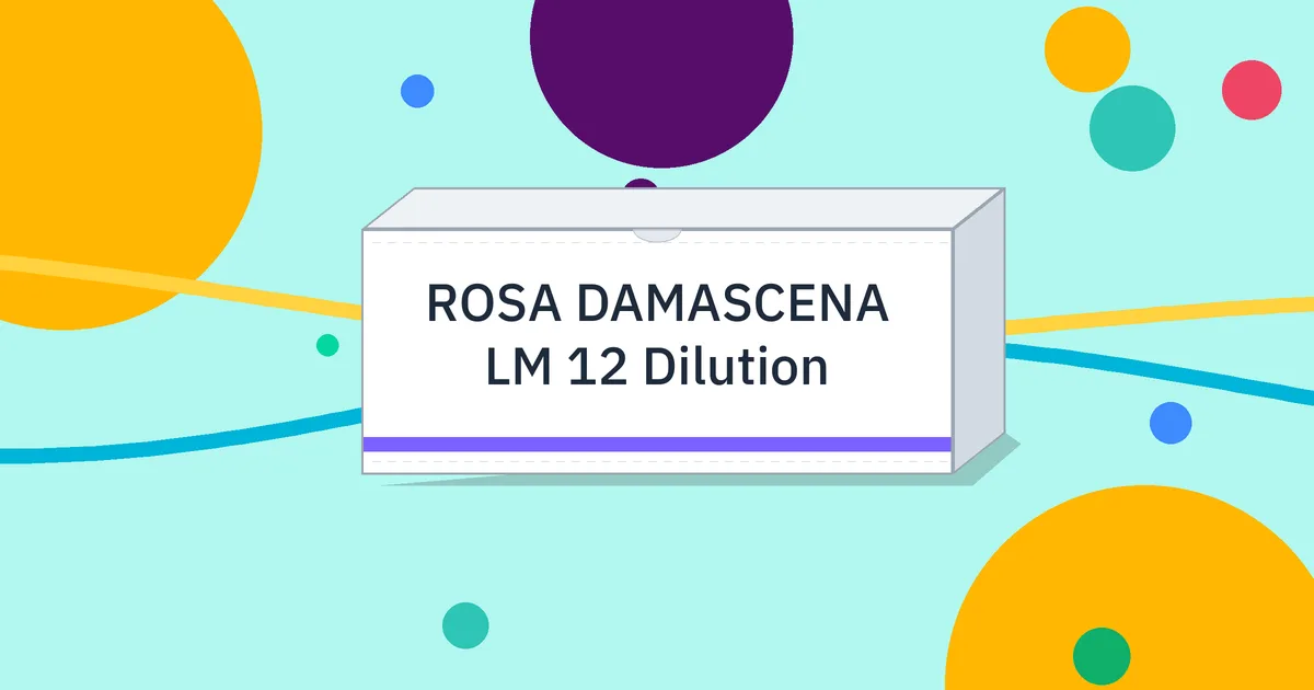 Symbolbild: Packung mit der Aufschrift ROSA DAMASCENA LM 12 Dilution (PZN 13056284) – Verfügbarkeit und Bezug in Apotheken in Frankfurt am Main