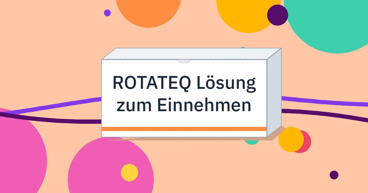 Symbolbild: Packung mit der Aufschrift ROTATEQ Lösung zum Einnehmen (PZN 18064294) – Verfügbarkeit und Bezug in Apotheken in Frankfurt am Main