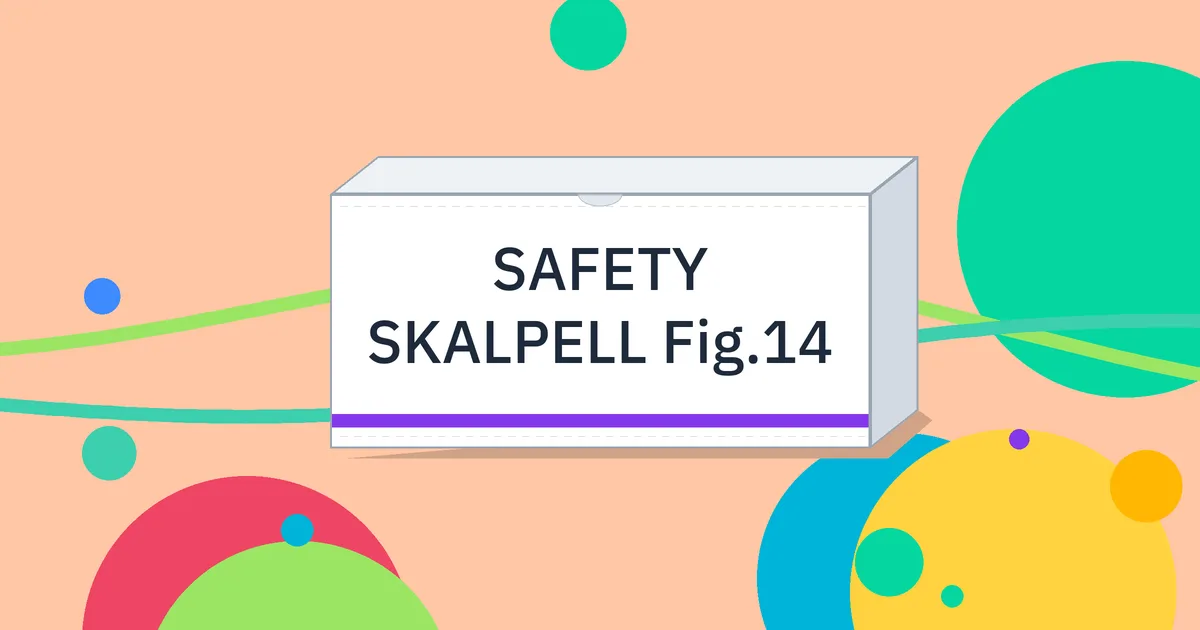 Symbolbild: Packung mit der Aufschrift SAFETY SKALPELL Fig.14 (PZN 07330137) – Verfügbarkeit und Bezug in Apotheken in Frankfurt am Main