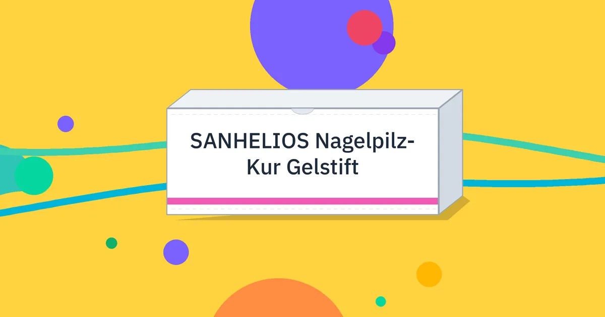 Symbolbild: Packung mit der Aufschrift SANHELIOS Nagelpilz-Kur Gelstift (PZN 18653010) – Verfügbarkeit und Bezug in Apotheken in Frankfurt am Main
