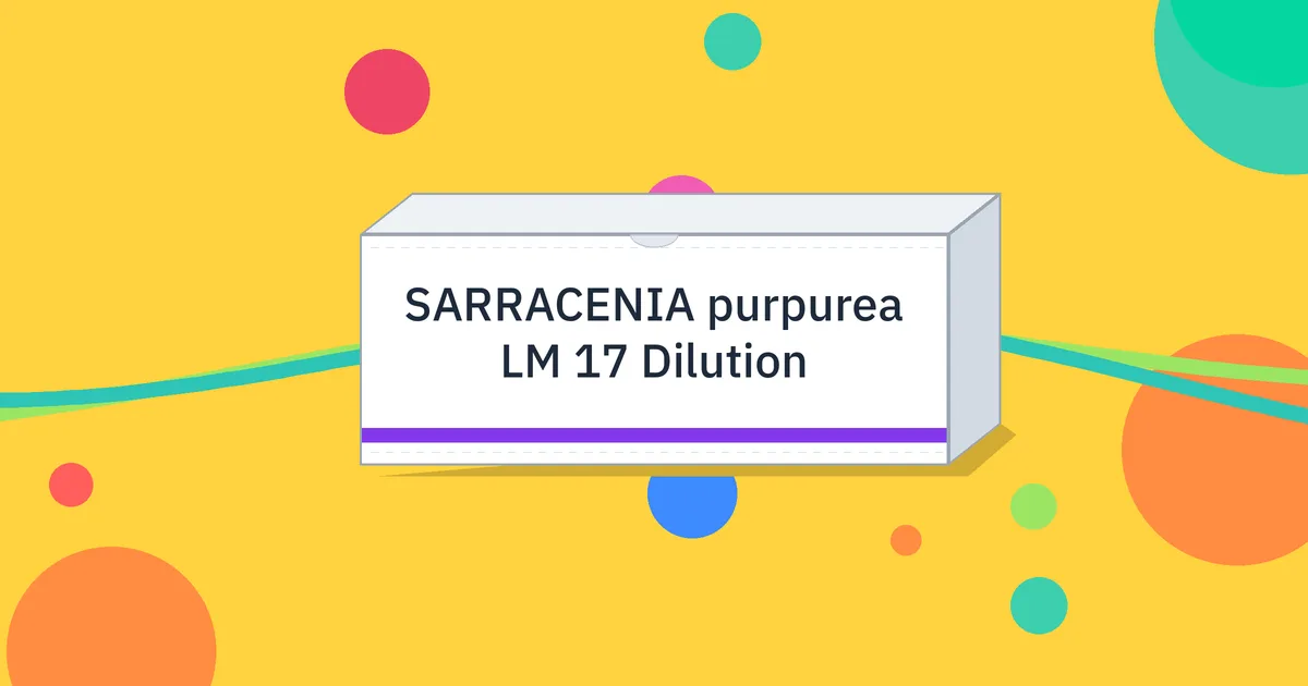 Symbolbild: Packung mit der Aufschrift SARRACENIA purpurea LM 17 Dilution (PZN 13182706) – Verfügbarkeit und Bezug in Apotheken in Frankfurt am Main