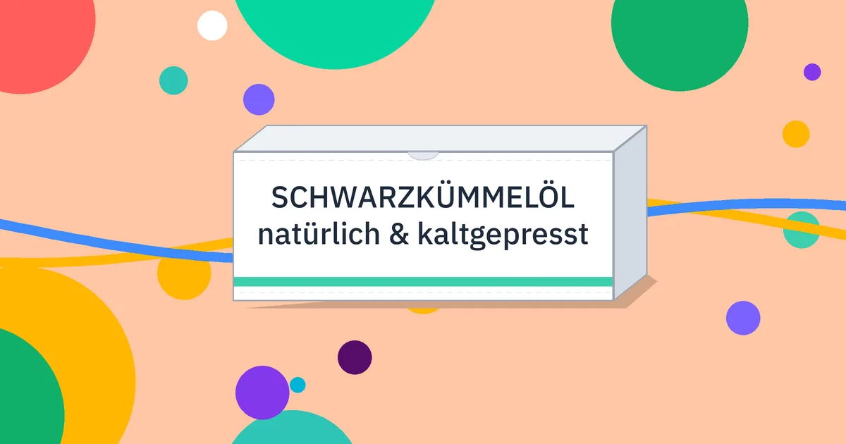 Symbolbild: Packung mit der Aufschrift SCHWARZKÜMMELÖL natürlich & kaltgepresst (PZN 18662397) – Verfügbarkeit und Bezug in Apotheken in Frankfurt am Main