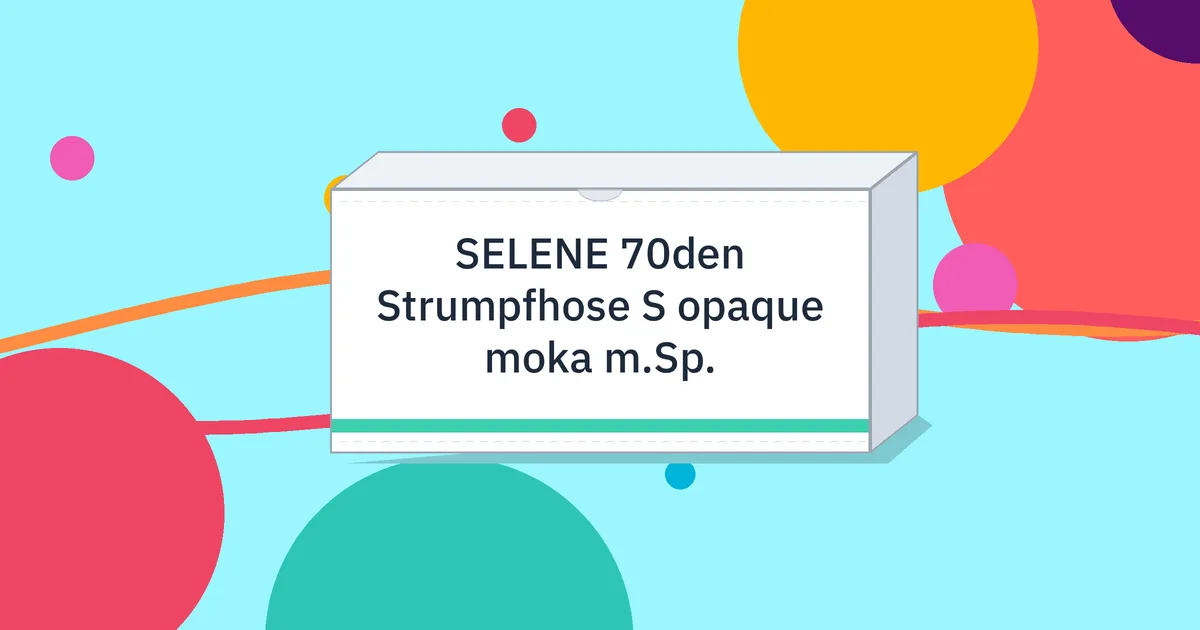 Symbolbild: Packung mit der Aufschrift SELENE 70den Strumpfhose S opaque moka m.Sp. (PZN 16173719) – Verfügbarkeit und Bezug in Apotheken in Frankfurt am Main