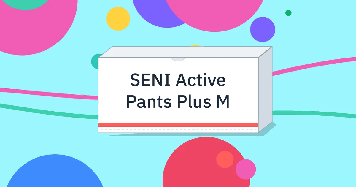 Symbolbild: Packung mit der Aufschrift SENI Active Pants Plus M (PZN 11591895) – Verfügbarkeit und Bezug in Apotheken in Frankfurt am Main