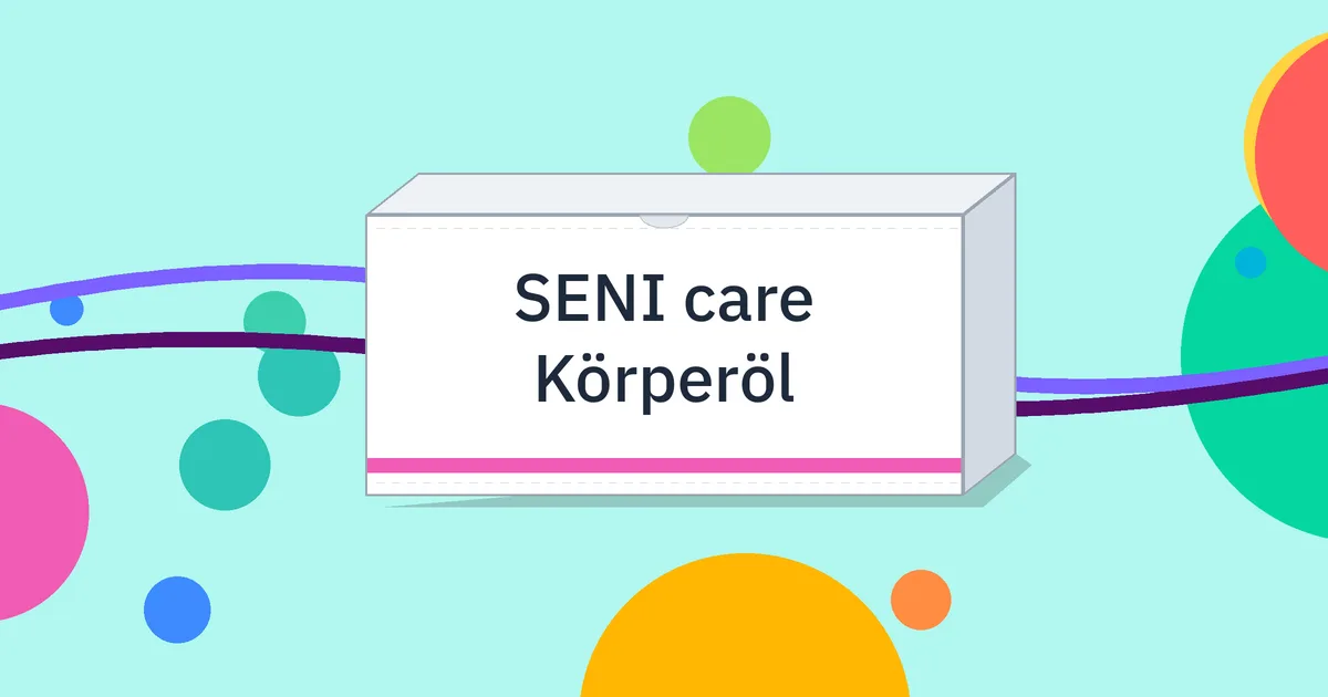 Symbolbild: Packung mit der Aufschrift SENI care Körperöl (PZN 09101814) – Verfügbarkeit und Bezug in Apotheken in Frankfurt am Main