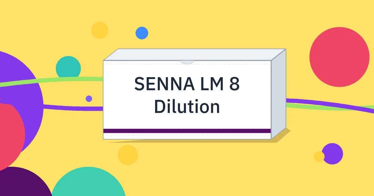 Symbolbild: Packung mit der Aufschrift SENNA LM 8 Dilution (PZN 13188005) – Verfügbarkeit und Bezug in Apotheken in Frankfurt am Main