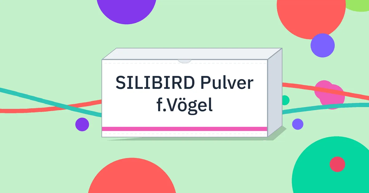 Symbolbild: Packung mit der Aufschrift SILIBIRD Pulver f.Vögel (PZN 13785824) – Verfügbarkeit und Bezug in Apotheken in Frankfurt am Main