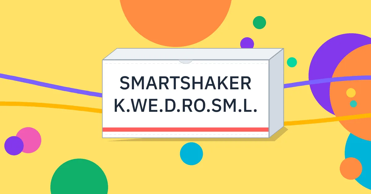 Symbolbild: Packung mit der Aufschrift SMARTSHAKER K.WE.D.RO.SM.L. (PZN 02596468) – Verfügbarkeit und Bezug in Apotheken in Frankfurt am Main