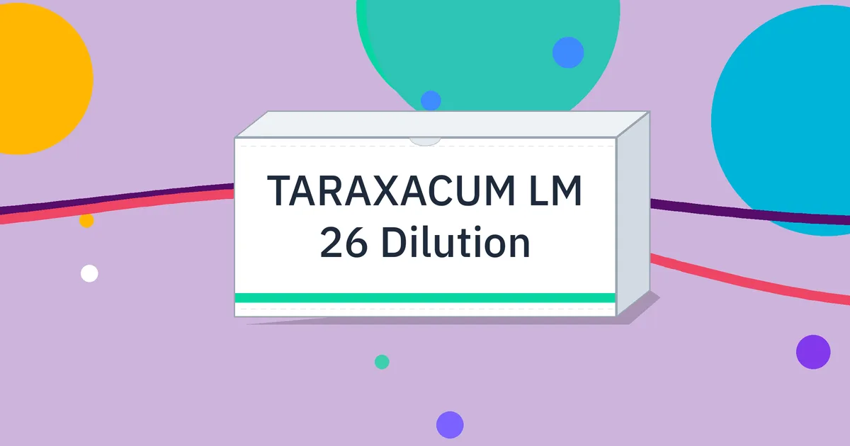 Symbolbild: Packung mit der Aufschrift TARAXACUM LM 26 Dilution (PZN 13214458) – Verfügbarkeit und Bezug in Apotheken in Frankfurt am Main