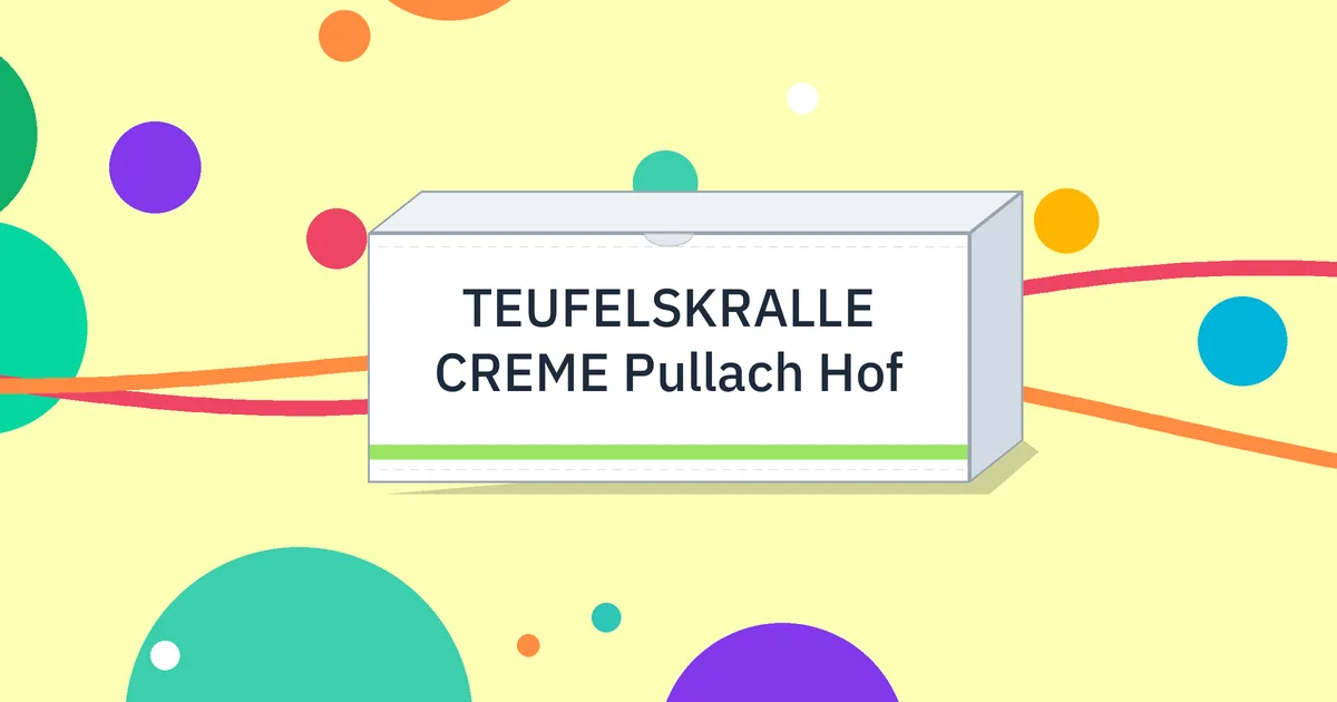 Symbolbild: Packung mit der Aufschrift TEUFELSKRALLE CREME Pullach Hof (PZN 13510406) – Verfügbarkeit und Bezug in Apotheken in Frankfurt am Main