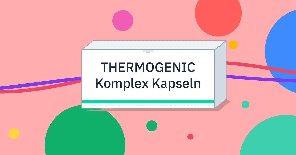Symbolbild: Packung mit der Aufschrift THERMOGENIC Komplex Kapseln (PZN 19642014) – Verfügbarkeit und Bezug in Apotheken in Frankfurt am Main