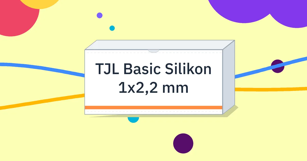 Symbolbild: Packung mit der Aufschrift TJL Basic Silikon 1x2,2 mm (PZN 17588173) – Verfügbarkeit und Bezug in Apotheken in Frankfurt am Main