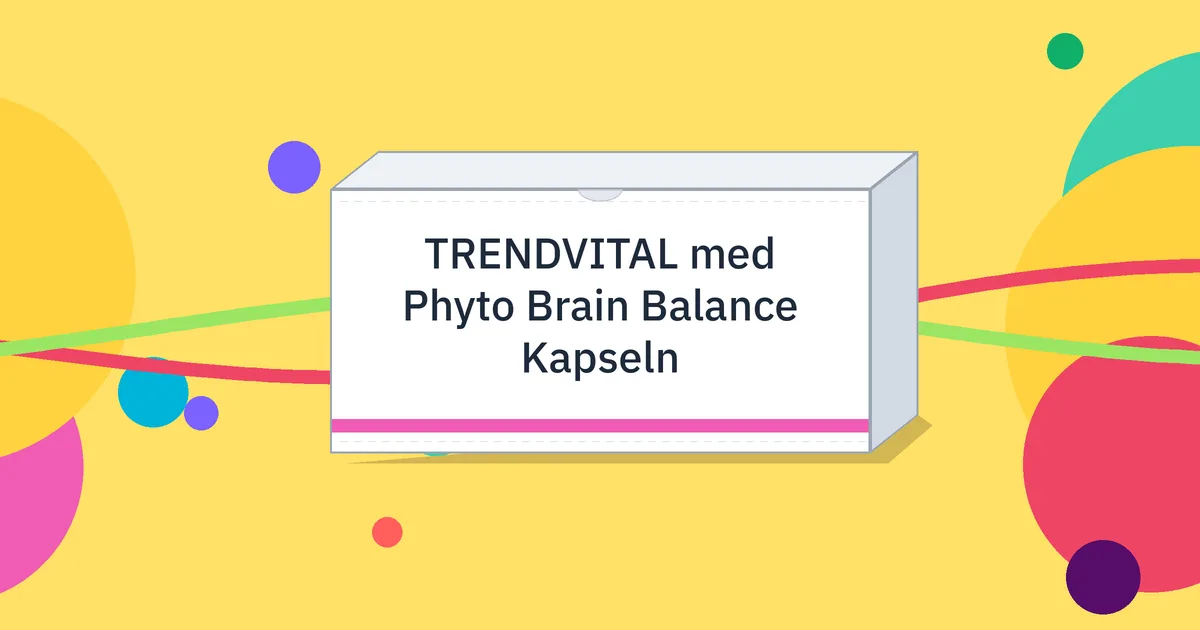 Symbolbild: Packung mit der Aufschrift TRENDVITAL med Phyto Brain Balance Kapseln (PZN 12562973) – Verfügbarkeit und Bezug in Apotheken in Frankfurt am Main