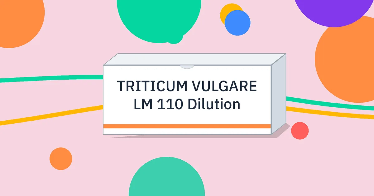 Symbolbild: Packung mit der Aufschrift TRITICUM VULGARE LM 110 Dilution (PZN 13252387) – Verfügbarkeit und Bezug in Apotheken in Frankfurt am Main