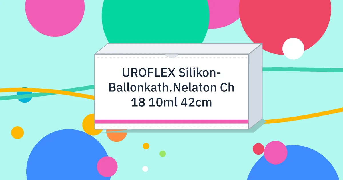 Symbolbild: Packung mit der Aufschrift UROFLEX Silikon-Ballonkath.Nelaton Ch 18 10ml 42cm (PZN 15395808) – Verfügbarkeit und Bezug in Apotheken in Frankfurt am Main