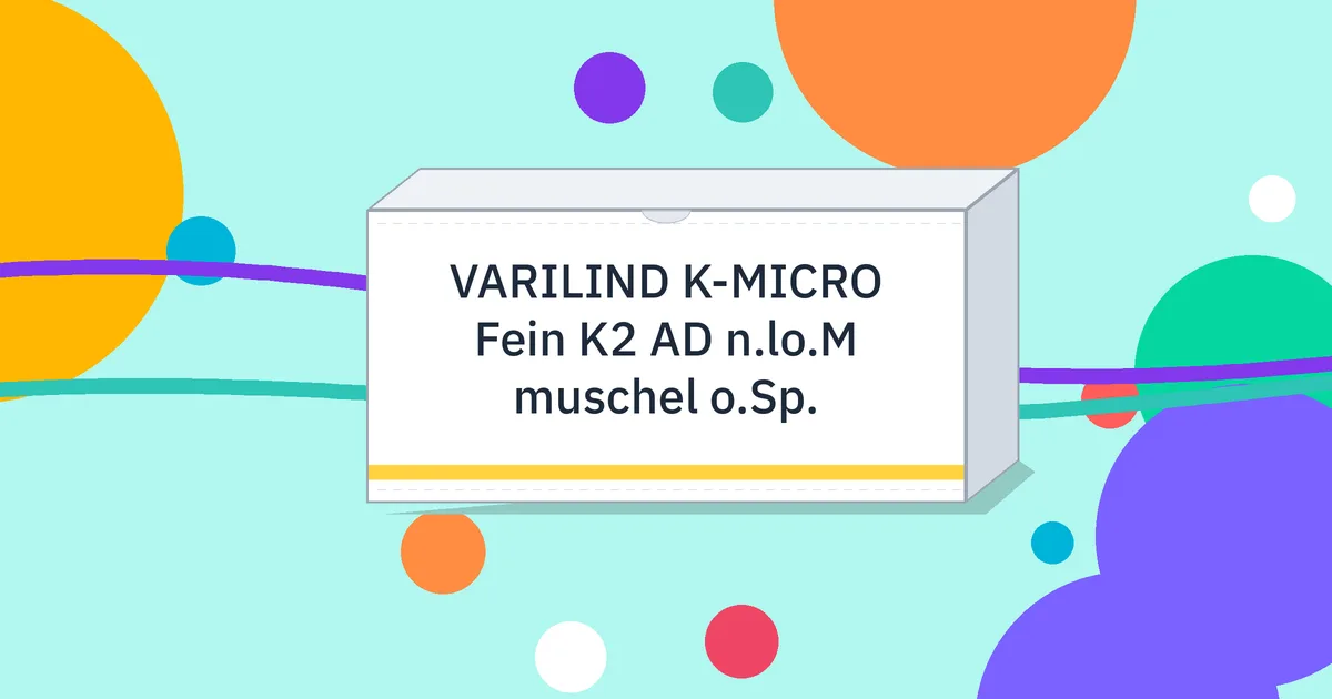 Symbolbild: Packung mit der Aufschrift VARILIND K-MICRO Fein K2 AD n.lo.M muschel o.Sp. (PZN 20619440) – Verfügbarkeit und Bezug in Apotheken in Frankfurt am Main