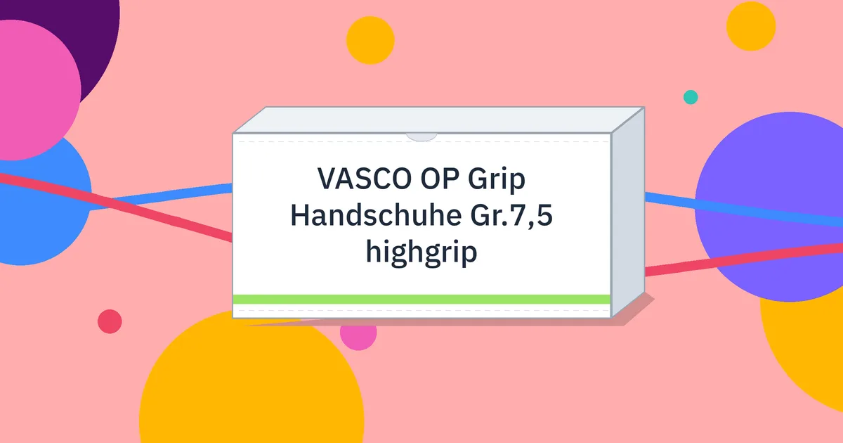 Symbolbild: Packung mit der Aufschrift VASCO OP Grip Handschuhe Gr.7,5 highgrip (PZN 11139787) – Verfügbarkeit und Bezug in Apotheken in Frankfurt am Main