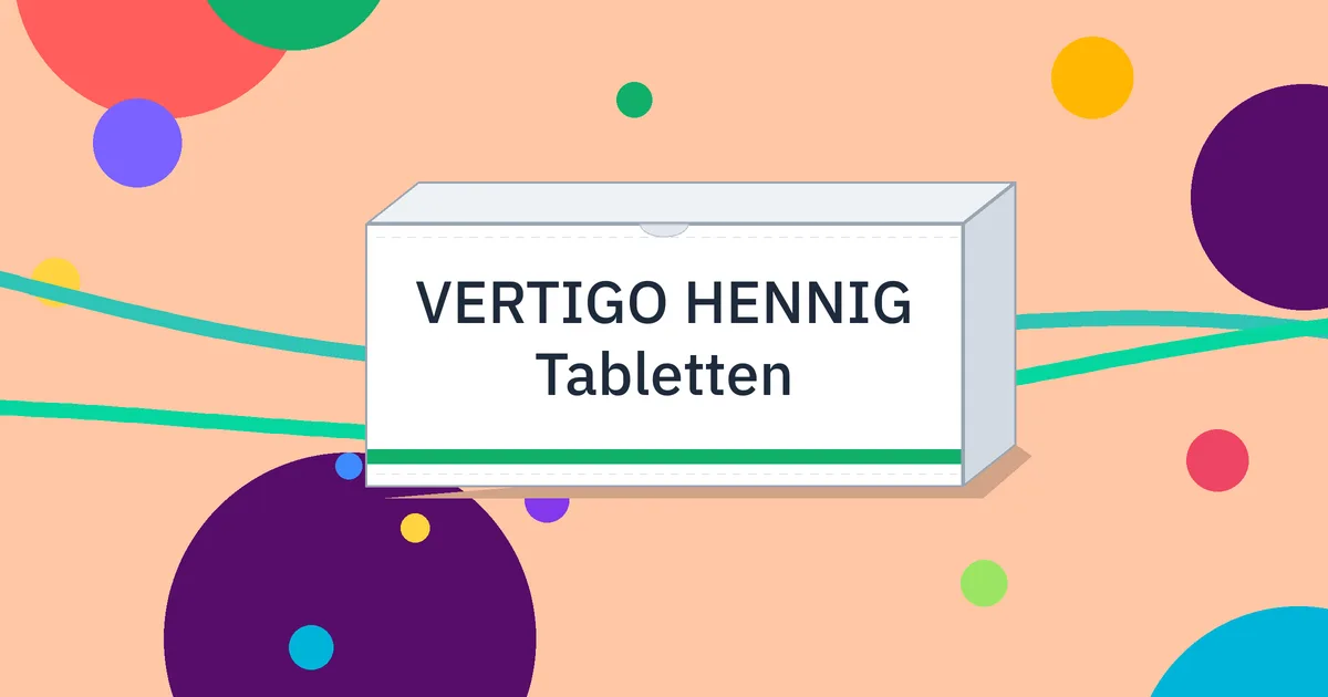 Symbolbild: Packung mit der Aufschrift VERTIGO HENNIG Tabletten (PZN 02161730) – Verfügbarkeit und Bezug in Apotheken in Frankfurt am Main