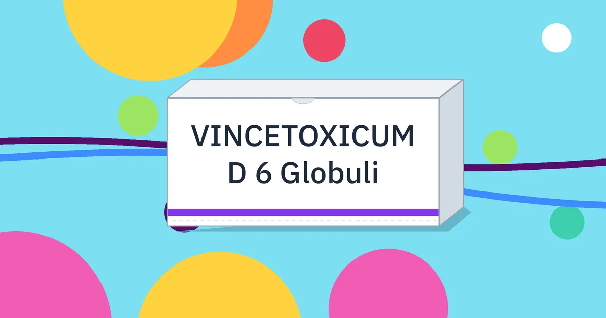 Symbolbild: Packung mit der Aufschrift VINCETOXICUM D 6 Globuli (PZN 07460609) – Verfügbarkeit und Bezug in Apotheken in Frankfurt am Main