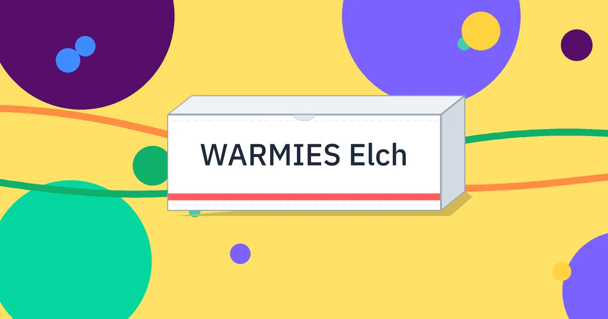 Symbolbild: Packung mit der Aufschrift WARMIES Elch (PZN 18496846) – Verfügbarkeit und Bezug in Apotheken in Frankfurt am Main