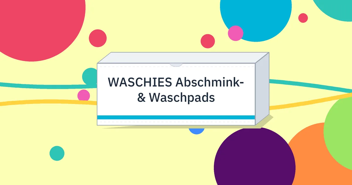 Symbolbild: Packung mit der Aufschrift WASCHIES Abschmink- & Waschpads (PZN 15292706) – Verfügbarkeit und Bezug in Apotheken in Frankfurt am Main