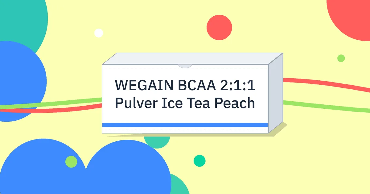 Symbolbild: Packung mit der Aufschrift WEGAIN BCAA 2:1:1 Pulver Ice Tea Peach (PZN 20798939) – Verfügbarkeit und Bezug in Apotheken in Frankfurt am Main