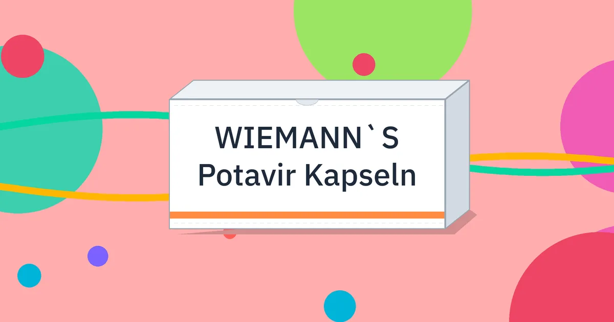 Symbolbild: Packung mit der Aufschrift WIEMANN`S Potavir Kapseln (PZN 08566617) – Verfügbarkeit und Bezug in Apotheken in Frankfurt am Main