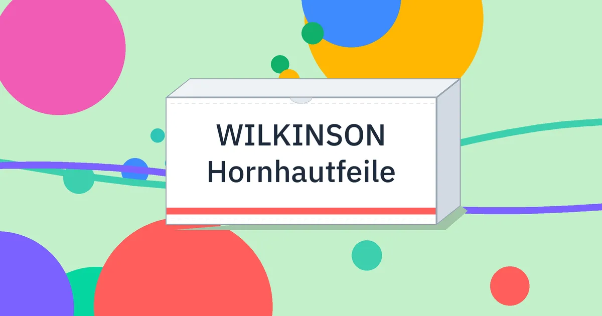 Symbolbild: Packung mit der Aufschrift WILKINSON Hornhautfeile (PZN 04515468) – Verfügbarkeit und Bezug in Apotheken in Frankfurt am Main