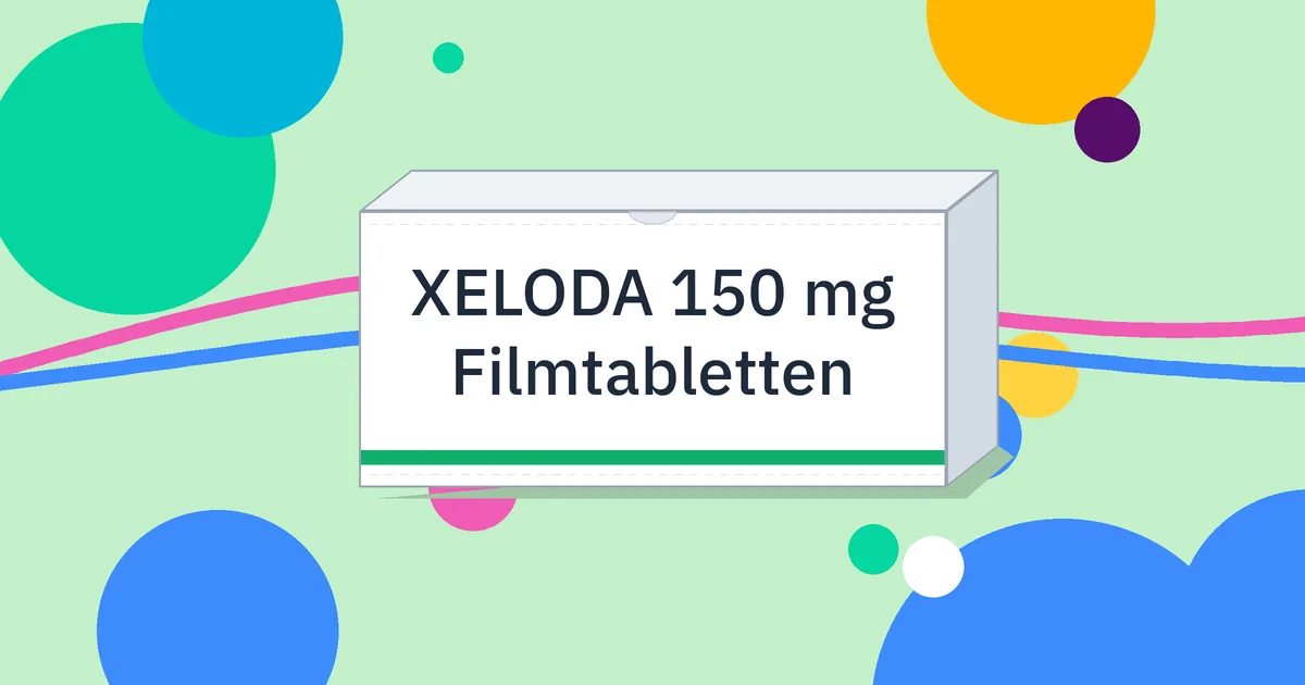 Symbolbild: Packung mit der Aufschrift XELODA 150 mg Filmtabletten (PZN 05516079) – Verfügbarkeit und Bezug in Apotheken in Frankfurt am Main