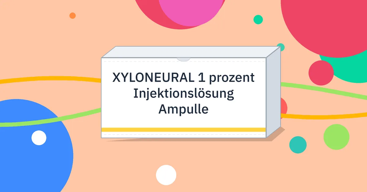 Symbolbild: Packung mit der Aufschrift XYLONEURAL 1 prozent Injektionslösung Ampulle (PZN 16020683) – Verfügbarkeit und Bezug in Apotheken in Frankfurt am Main