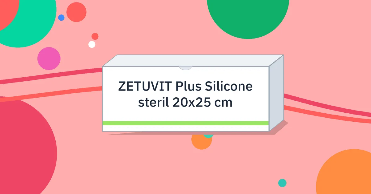 Symbolbild: Packung mit der Aufschrift ZETUVIT Plus Silicone steril 20x25 cm (PZN 20347527) – Verfügbarkeit und Bezug in Apotheken in Frankfurt am Main