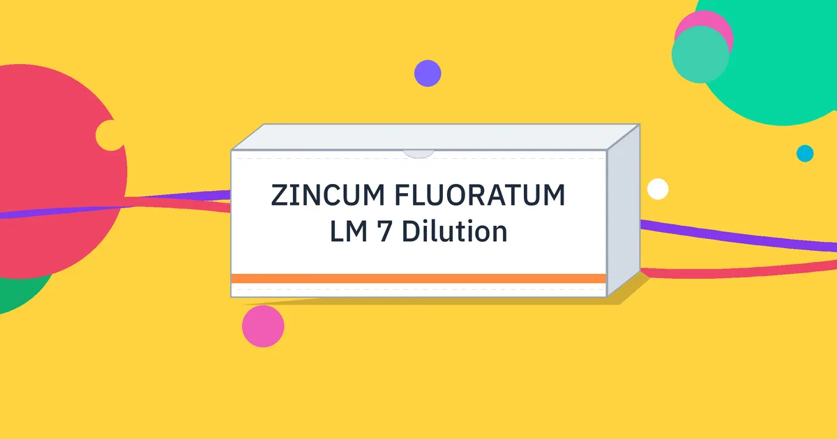 Symbolbild: Packung mit der Aufschrift ZINCUM FLUORATUM LM 7 Dilution (PZN 13293067) – Verfügbarkeit und Bezug in Apotheken in Frankfurt am Main