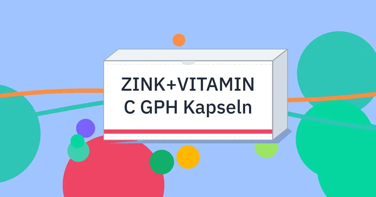 Symbolbild: Packung mit der Aufschrift ZINK+VITAMIN C GPH Kapseln (PZN 03466526) – Verfügbarkeit und Bezug in Apotheken in Frankfurt am Main