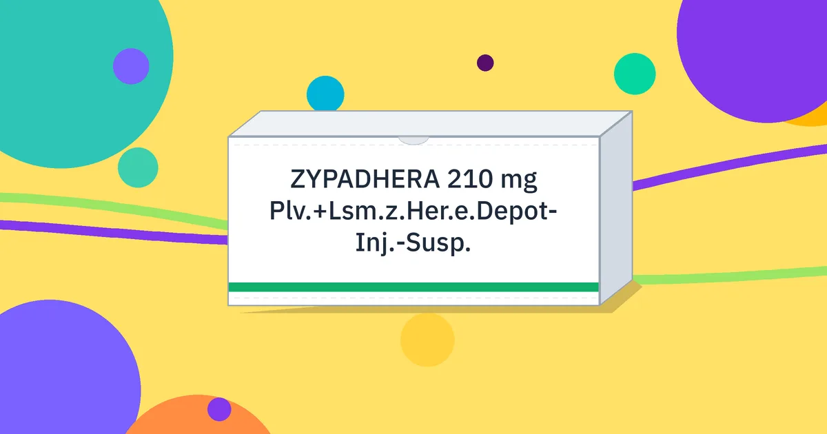 Symbolbild: Packung mit der Aufschrift ZYPADHERA 210 mg Plv.+Lsm.z.Her.e.Depot-Inj.-Susp. (PZN 10788704) – Verfügbarkeit und Bezug in Apotheken in Frankfurt am Main