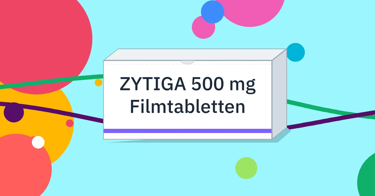 Symbolbild: Packung mit der Aufschrift ZYTIGA 500 mg Filmtabletten (PZN 19523806) – Verfügbarkeit und Bezug in Apotheken in Frankfurt am Main