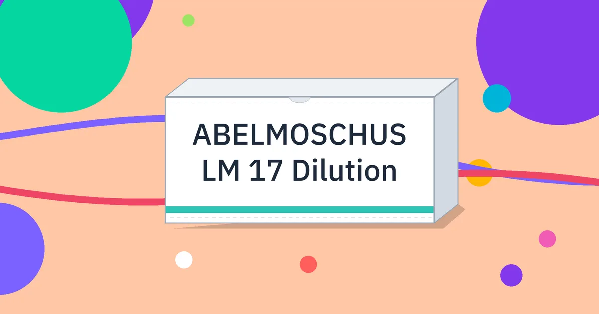 Symbolbild: Packung mit der Aufschrift ABELMOSCHUS LM 17 Dilution (PZN 12750255) – Verfügbarkeit und Bezug in Apotheken in Frankfurt am Main
